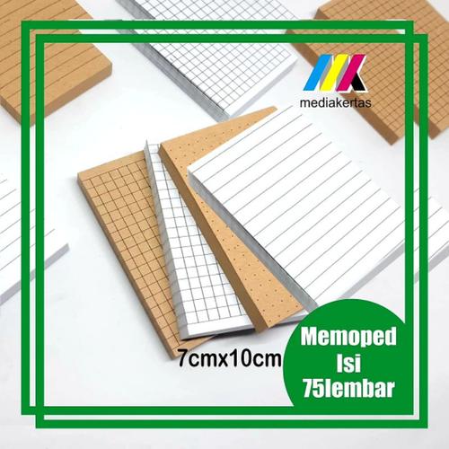 Promo Memo pad Notepad Craft Vintage Putih Murah Kota Titik garis ...
