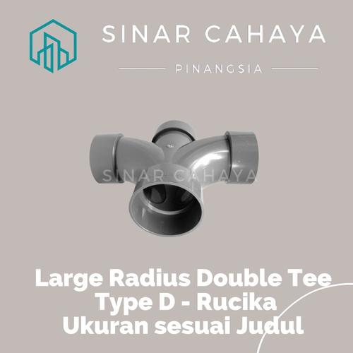 Jual Rucika Large Radius Double Tee Tipe D PVC ukuran 4" x 4" - Jakarta Barat - Sinar Cahaya ...