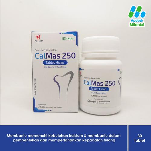 Jual CALMAS 250 MG ISI 30 TABLET CALSIUM TULANG - Kota Tangerang ...