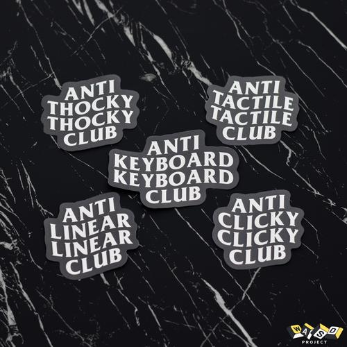 Jual Anti Keyboard Keyboard Club Stickers | Vinyl Glossy Finishing ...