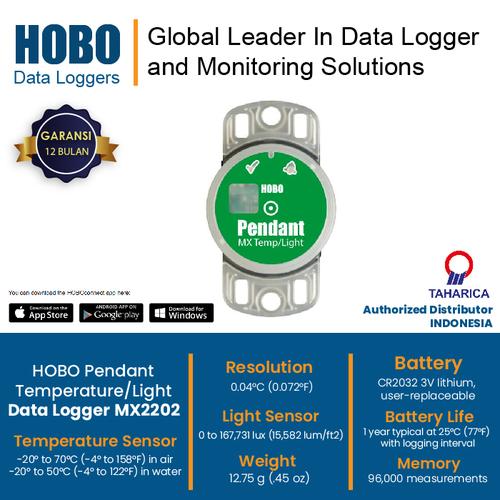 Jual Hobo Data Logger Suhu dan Cahaya pada Air MX2202 - Jakarta Timur ...