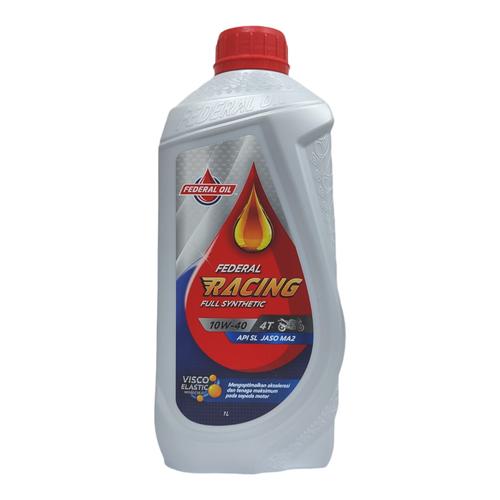Jual Oli Federal Racing 10W 40 API SL JASO MA2 FULL SYNTHETIC 1 LITER ...