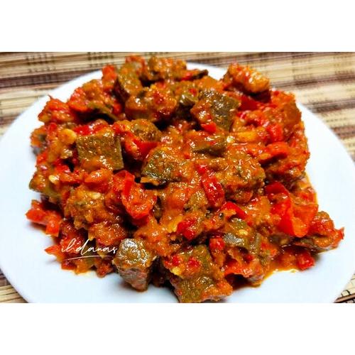 Jual sambal goreng ati sapi / ati balado 500g sambalado - Ati sapi ...
