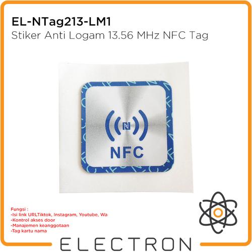 Jual EL-NTag213-LM1 Anti-metal 13.56MHz NFC RFID Sticker Label Tag NXP ...