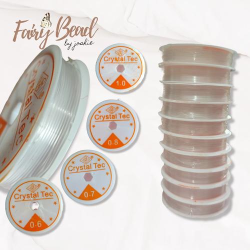 Promo Tali Korea Senar Elastis Crystal Tec Bahan Craft Gelang dan Kalung DIY - 0.8 - Jakarta ...