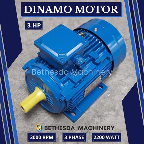 Jual 3 HP 3 Phase Elektrik Motor RPM 3000 1500 1000 B3 Dinamo 2200 Watt ...
