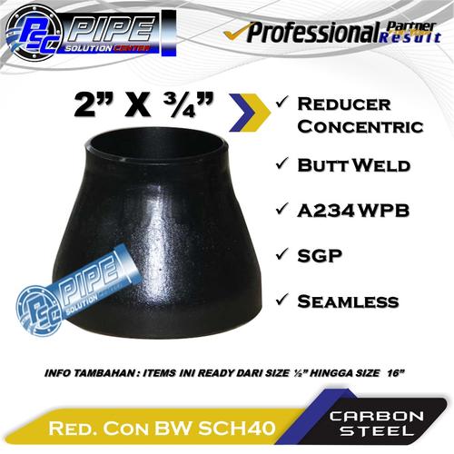 Jual REDUCER CONCENTRIC PIPE PIPA CS A234 SGP BW 2" - 2-1/2" - 2-1/2" X ...