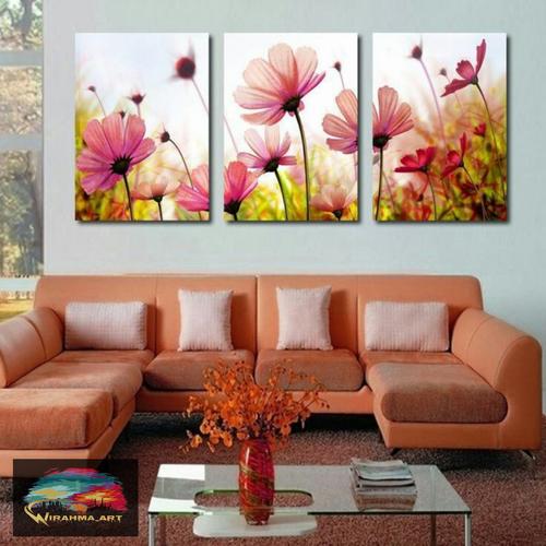 Jual lukisan bunga panel 40x60 3pcs - no frame - Kab. Bandung ...