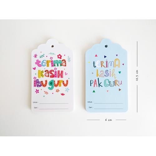 Jual Tag Hari Guru Hangtag Greeting Card Kartu Ucapan Terima Kasih Guru ...