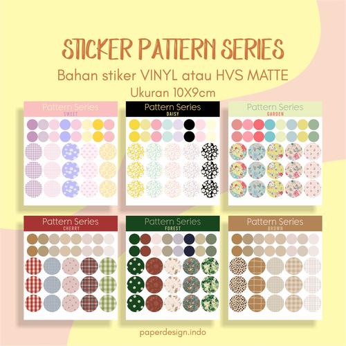 Jual PAPERDESIGN.INDO - STICKER PATTERN SERIES STIKER LUCU AESTHETIC ...