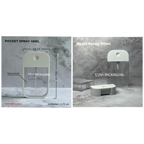 Jual Botol Spray Pocket 45ml Botol Pocket Card Spray 45ml Plastik ...