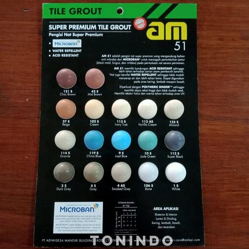 Jual Pengisi Nat Keramik AM 51 Super Premium Tile Grout Part. 1 - Kab ...