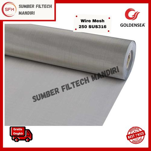 Jual WIREMESH 250 (1METER) TIPE 316 / WIRE MESH 250 TEBAL 0.04MM - Mesh ...