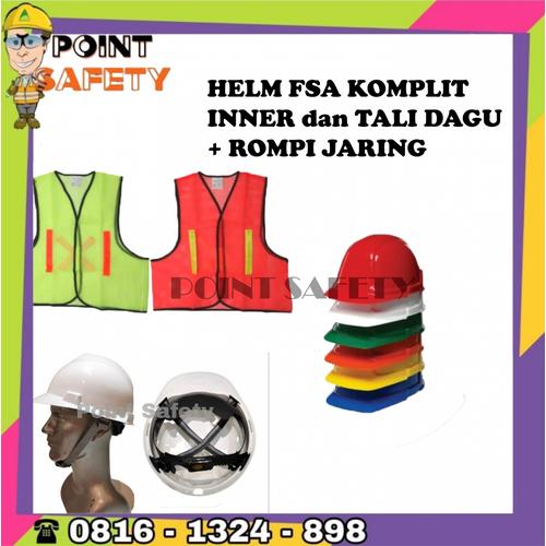 Jual Paket Helm Proyek FSA (Warna Cerah) + Rompi Safety Proyek Jaring ... Jual Paket Helm Proyek FSA (Warna Cerah) + Rompi Safety Proyek Jaring ...