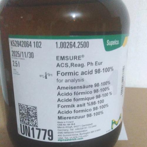 Jual Formic Acid Asam Format 98-100% 2.5 Liter Merck 1.00264.2500 - Kab ...