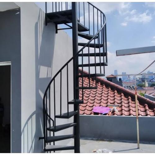 Jual tangga putar besi Bordes lebar 50 cm total 100 x 100 - Kota ...