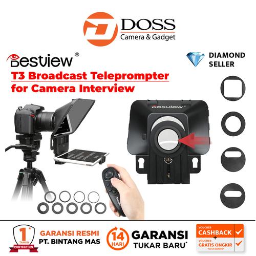 Promo Desview T3 Broadcast Teleprompter for Camera Interview Cicil 0% ...