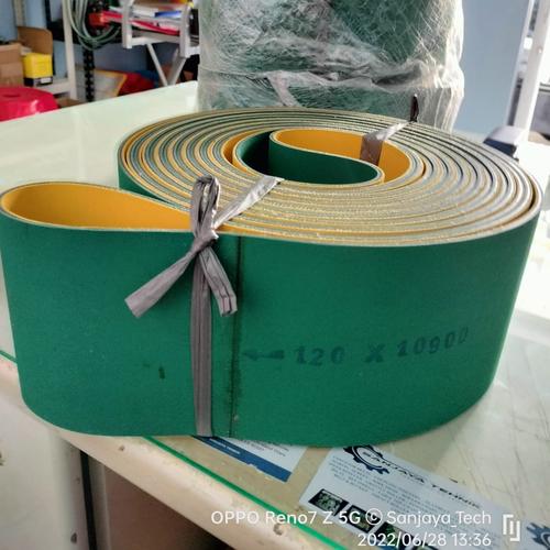 Jual Flatbelt 3mm | FLAT BELT MESIN FROZEN FOOD | FLATBELT HIJAU KUNING ...