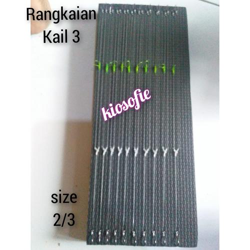 Jual kail pancing murah set rangkaian 3 isi 10pcs+spon blue star - kail ...