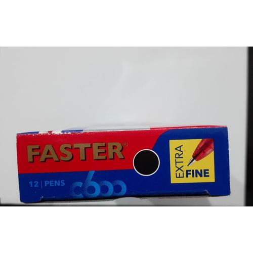 Jual Pulpen / Ballpoint Faster C600 hitam / biru (1 lusin isi 12 pcs ...