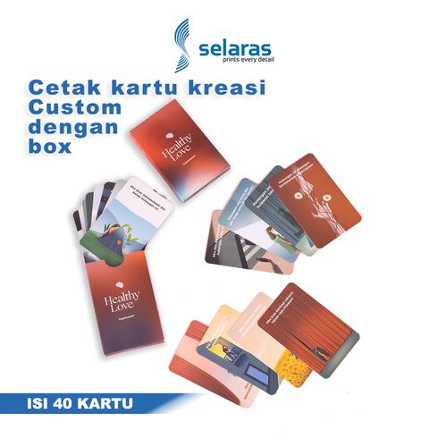 Jual Cetak Kartu Kreasi Custom dengan Box - 100, Doff - Jakarta Selatan ...