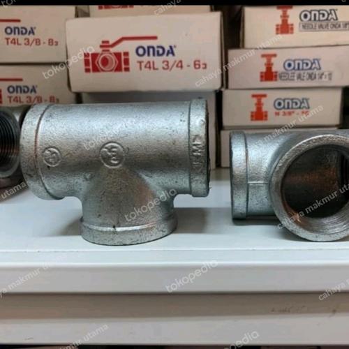 Jual Tee galvanis drat 3/4" inch / tee besi galvanis - Jakarta Barat ...