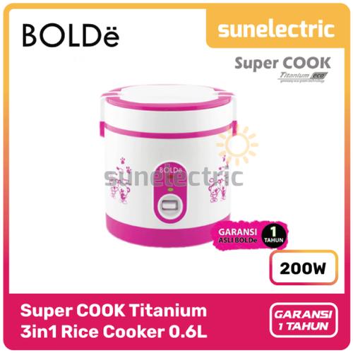 Jual BOLDE RICE COOKER SUPER COOK TITANIUM ECO 0.6 LITER - Jakarta ...