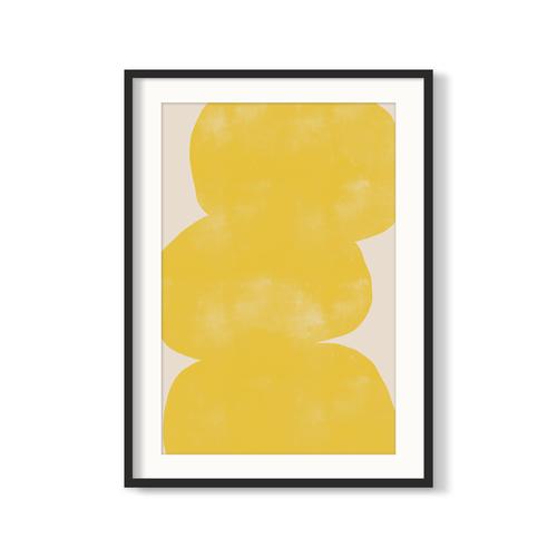 Promo Poster "Yellow Form" + Premium Frame Kayu - Hitam+mat, Frame ...