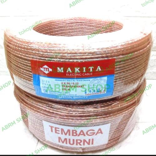 Jual MAKITA 2X50 TRANSPARAN KABEL CABLE SPEAKER SPK MONSTER 2X50 MAKITA ...