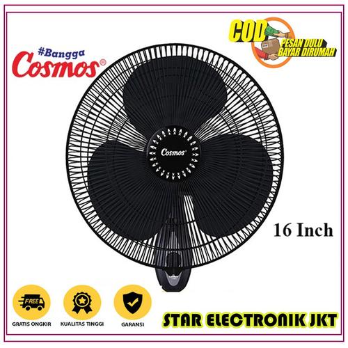 Jual COSMOS 16-WFG Kipas Angin Dinding Wall Fan Tembok 16 Inch - Hitam ...