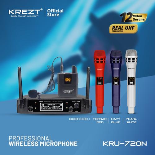 Promo Microphone Wireless KREZT KRU-720N Microphone Uhf - Ferrari Red ...