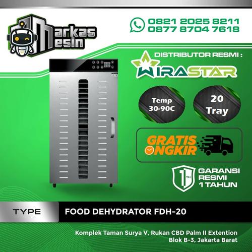Jual Food Dehydrator Mesin Pengering Makanan 20 Tray FDH-20 WIRASTAR ...
