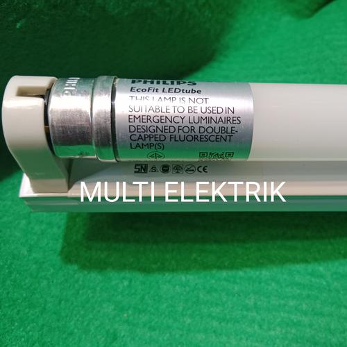 Jual lampu tl led 8 watt philips ecofit + kap tl t8 led - Jakarta Pusat ...