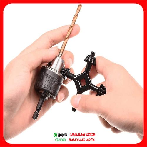 Jual Kunci Kepala Bor 4 in 1 Kunci Chuck Multifunctional Hand Drill Key ...