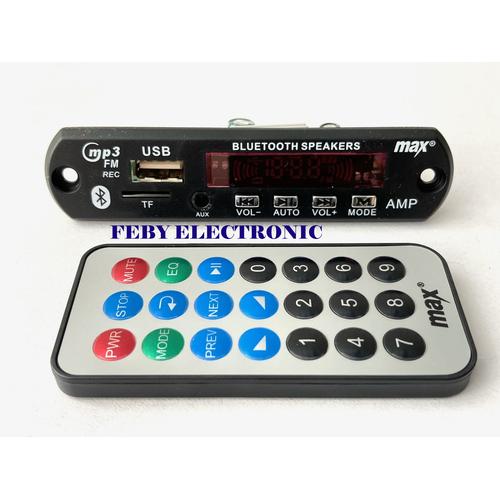 Jual Kit modul MP3 + POWER + Bluetooth USB AUX Radio FM Remot - Kota ...