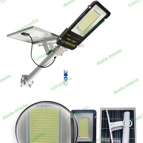 Jual kap jalan led PJU solar cell tenaga surya 2 ini 1 300w komplit ...