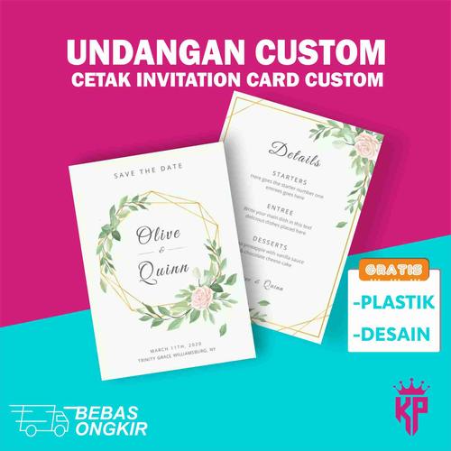 Jual Cetak Undangan,Invitation Card Custom Desain - Kota Bekasi ...