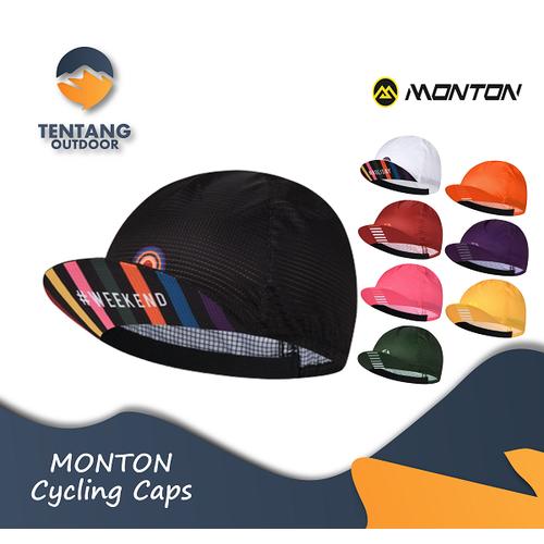 Promo Topi Sepeda SKULL MONTON 2022 Cycling Caps Penutup Kepala Sepeda ...