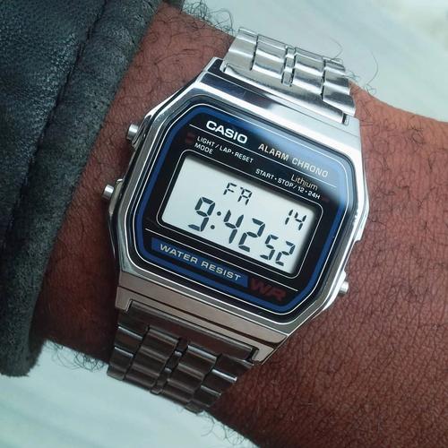 Jual Jam tangan pria digital casio A-158WA-1A New original - Kota ...