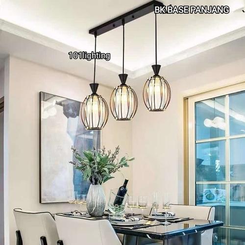 Jual lampu gantung ruang makan minimalis modern 29919-3 - GD BASE BULAT - Jakarta Barat ...