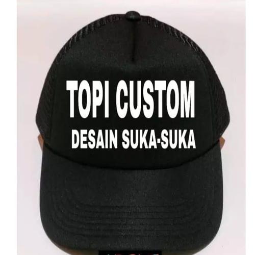 Jual Topi costume logo / nama Topi trucker topi polos topi baseball ...