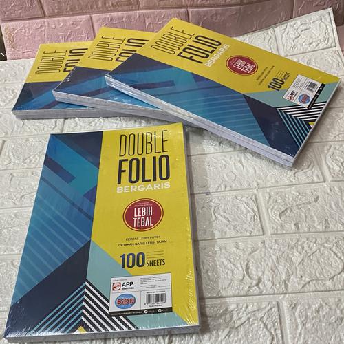 Jual KERTAS DOUBLE FOLIO BERGARIS SIDU/SINAR DUNIA/SDU RF 100 lembar ...