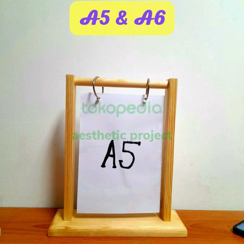 Jual Tempat menu holder kayu / nomor meja / stand menu kayu / Menu ...
