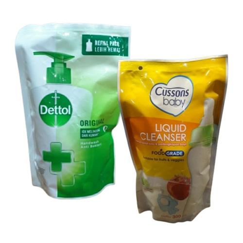 Jual Dettol Sabun Cuci Tangan Original 400ml +Cussons Baby Sabun Cuci ...