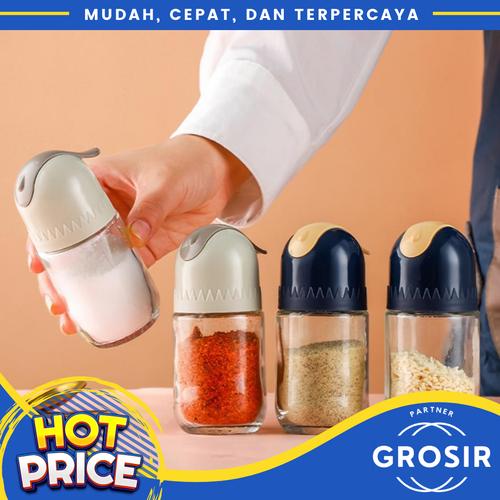 Jual Tempat Bumbu Botol Kaca Garam Merica Lada Wadah Dapur Unik ...