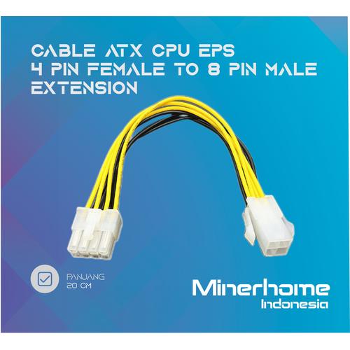 Promo ATX EPS 4 pin Female To 8 pin Male Power CPU Converter Adapter ...