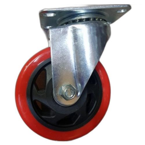 Jual Roda Troli Pu Merah Double Bearing 4 inch Hidup - Jakarta Barat ...