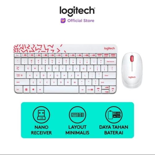 Jual Logitech MK240 wireless Keyboard dan Mouse-white - Kota Medan ...