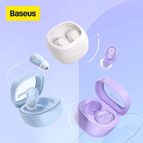 Jual BASEUS TRUE WIRELESS BLUETOOTH EARPHONE MINI EARBUDS TWS WM02 ...