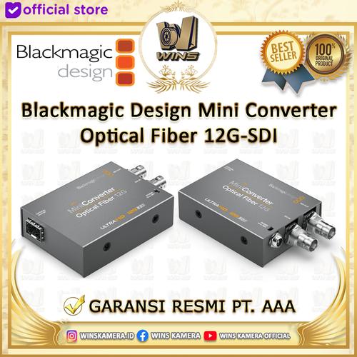 Promo Blackmagic Design Mini Converter Optical Fiber 12G-SDI Original ...